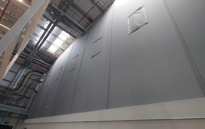 OD Interiors implements Flexiwall partition for segregation and dust ...